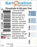 Phosphorus and Phosphate Detection Test Strips, 0-100 ppm