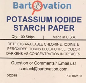 Potassium Iodide Starch Paper Oxidizer Test Strips