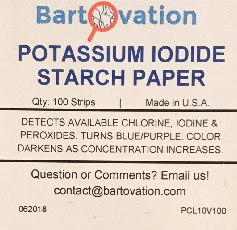 Potassium Iodide Starch Paper Oxidizer Test Strips