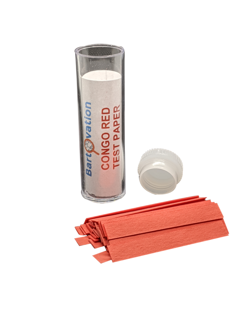 Congo Red Test Paper, Qualitative Narrow-Range pH 3.0 - 5.2