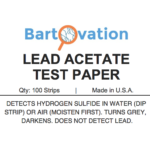 Lead Acetate Test Paper for Detection of Hydrogen Sulfide