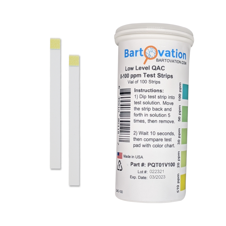 Quaternary Ammonium (QAC, Multi Quat) | Bartovation Test Strips