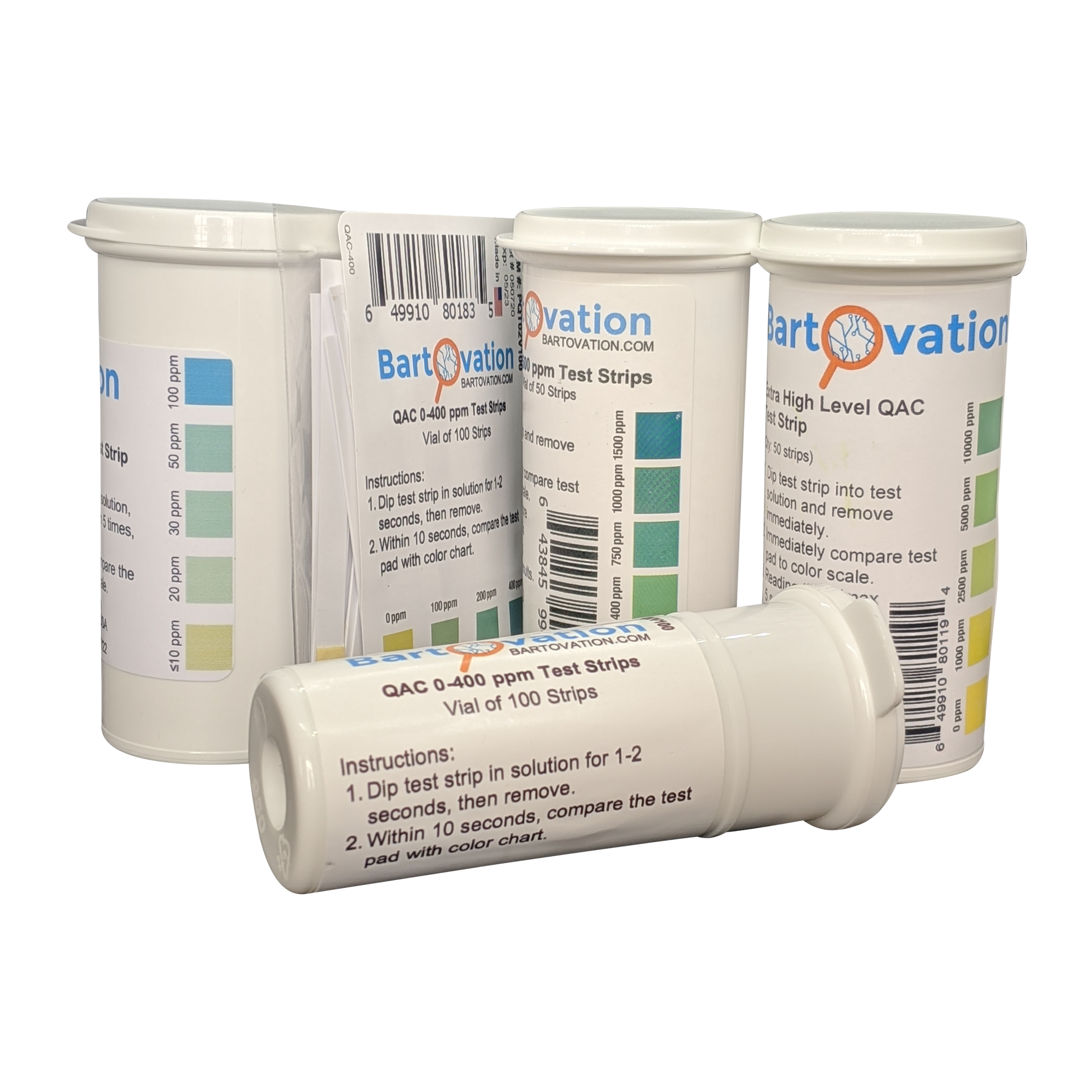 Disinfectants Sanitizers Bartovation Test Strips