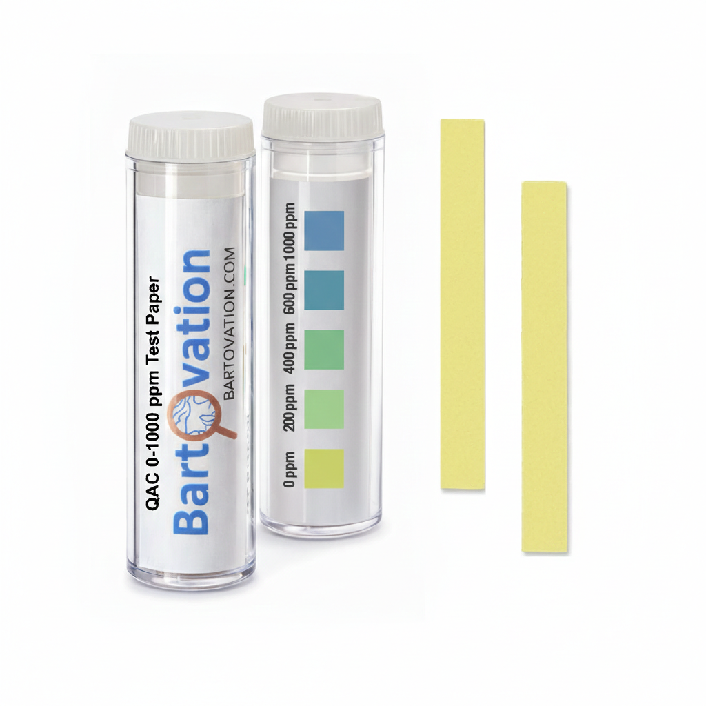 Quat Test Paper Strips 0-1000 ppm Quick QAC Sanitizer Test